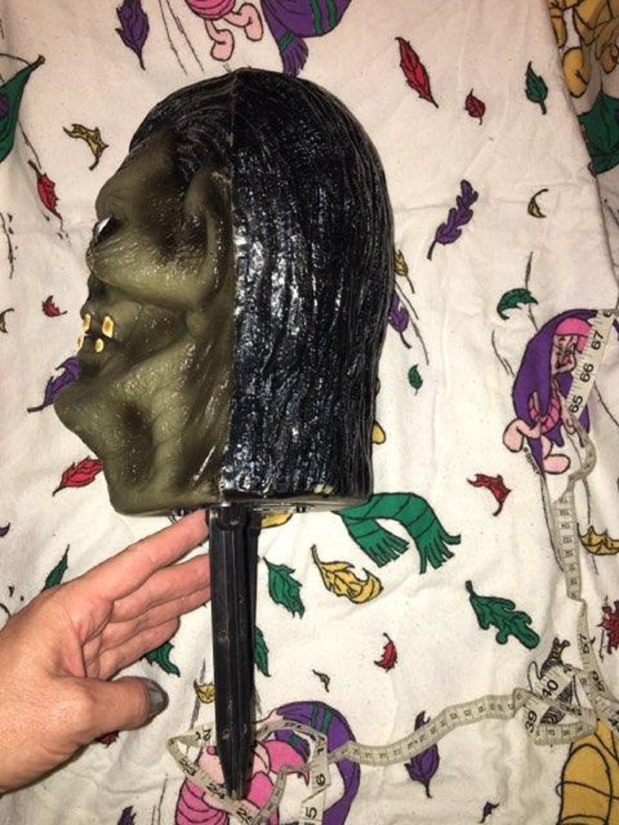 Vintage Halloween Paper Magic Crypt Keeper Head Blow Mold | Etsy