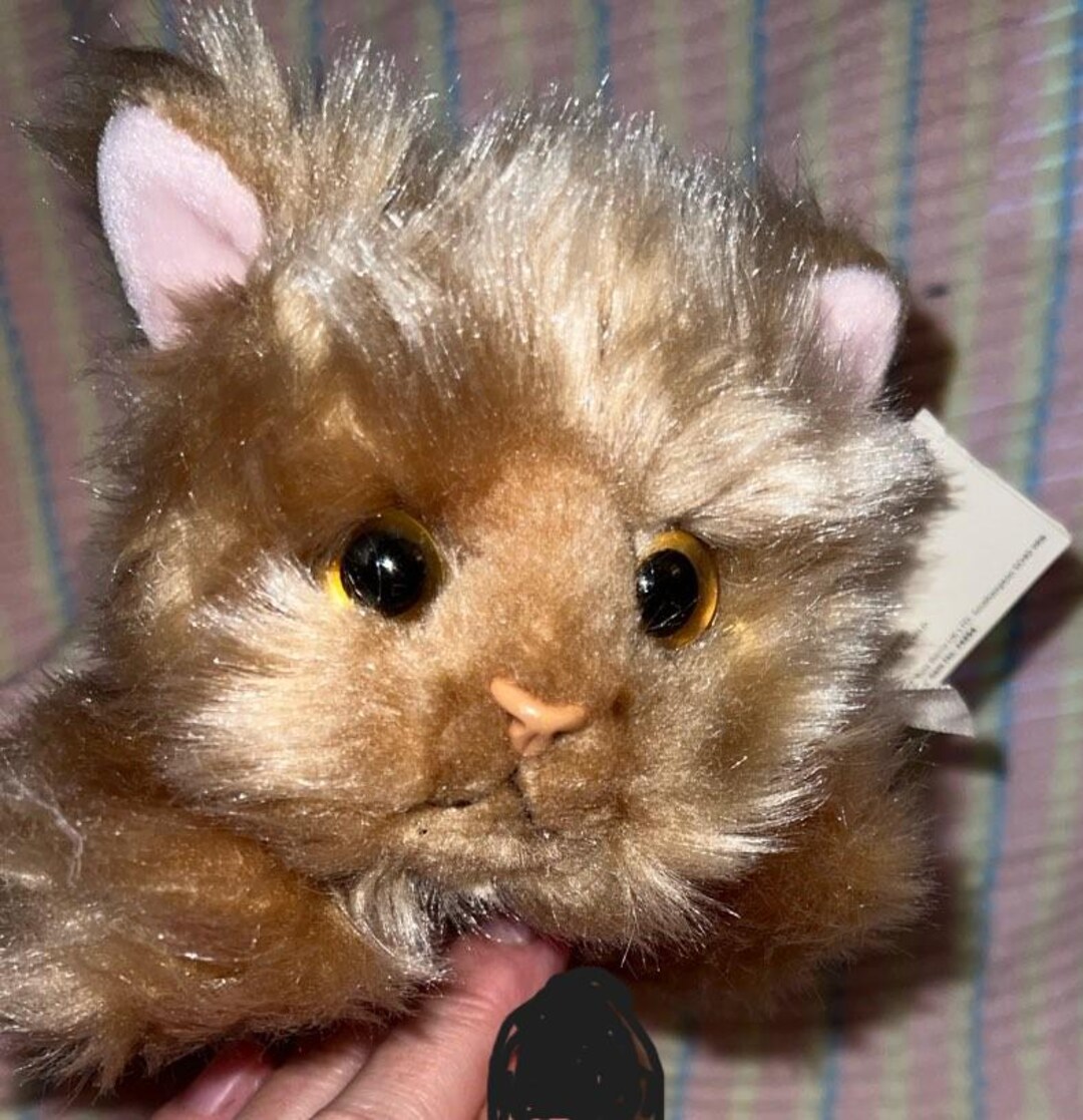 Vintage Russ Cat Plush Cat Nip Blonde Beige Golden Shine NWPT Kitten 8. ...