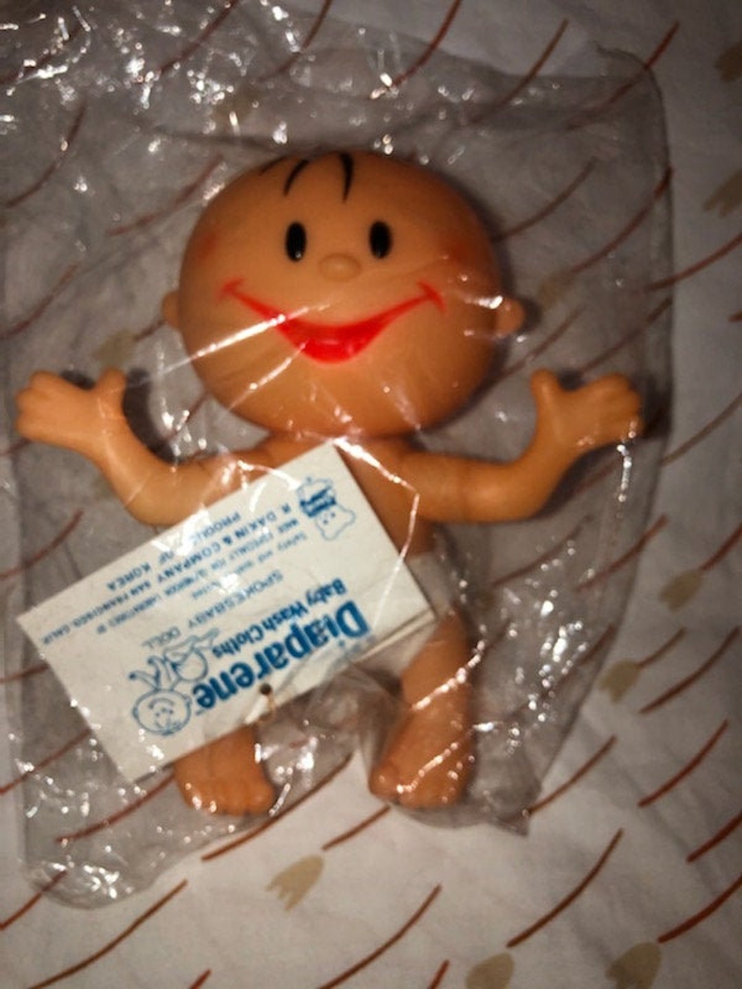 Jahrgang Dakin Baby Puppe Diaparene Kunststoff bewegliche Speichenbaby ...