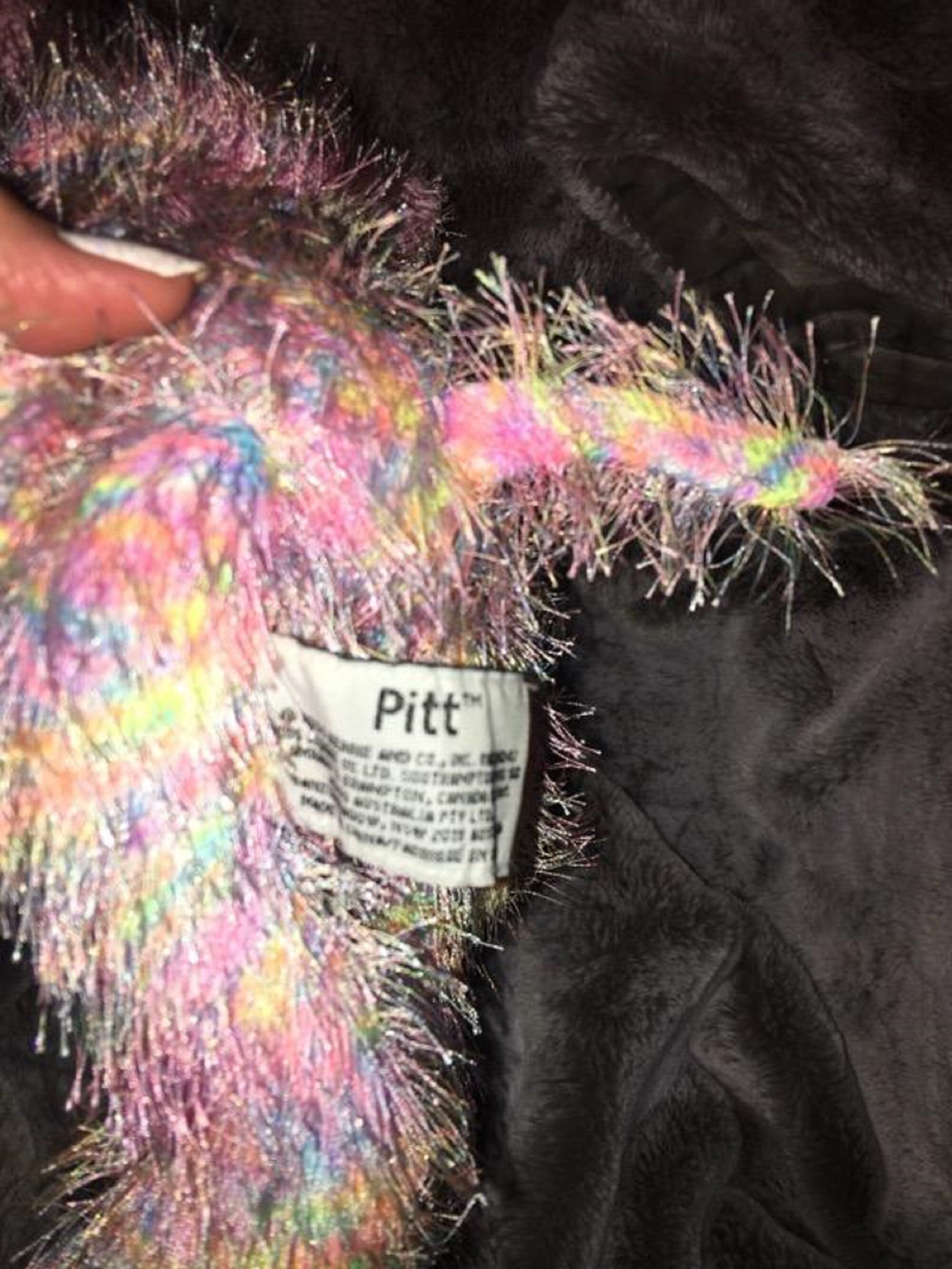 Vintage Russ Cat Plush Pitt Panther Lion Stringy Fur Pink | Etsy