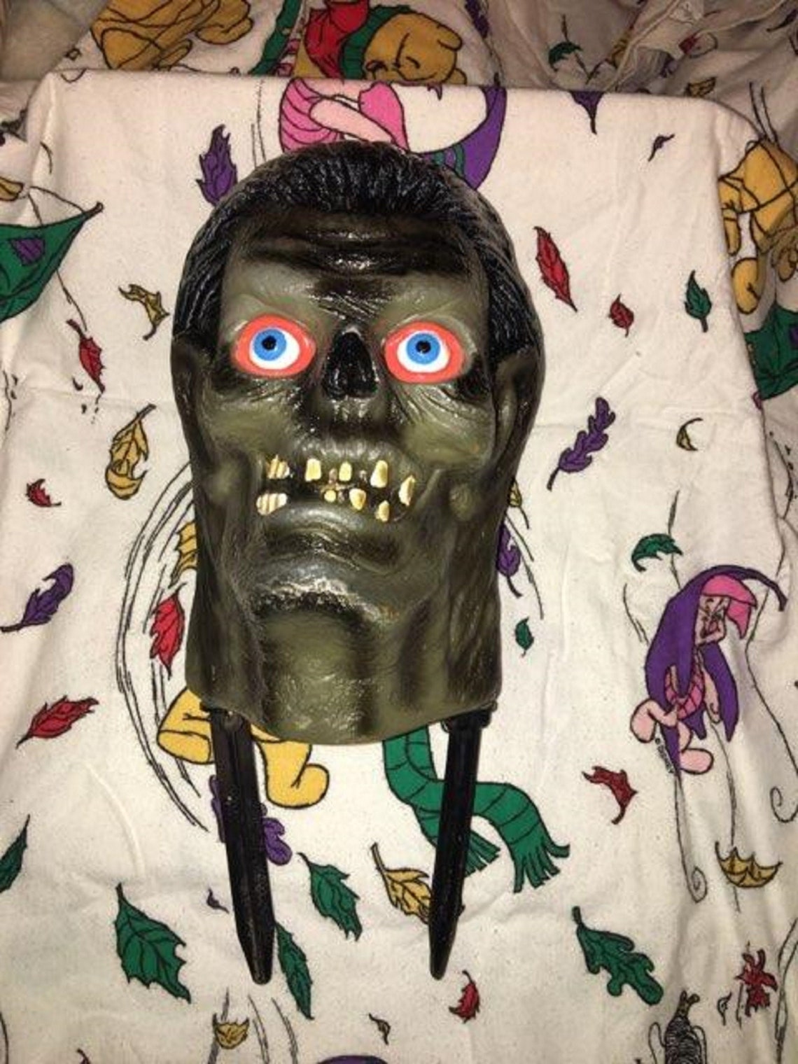 Vintage Halloween Paper Magic Crypt Keeper Head Blow Mold | Etsy