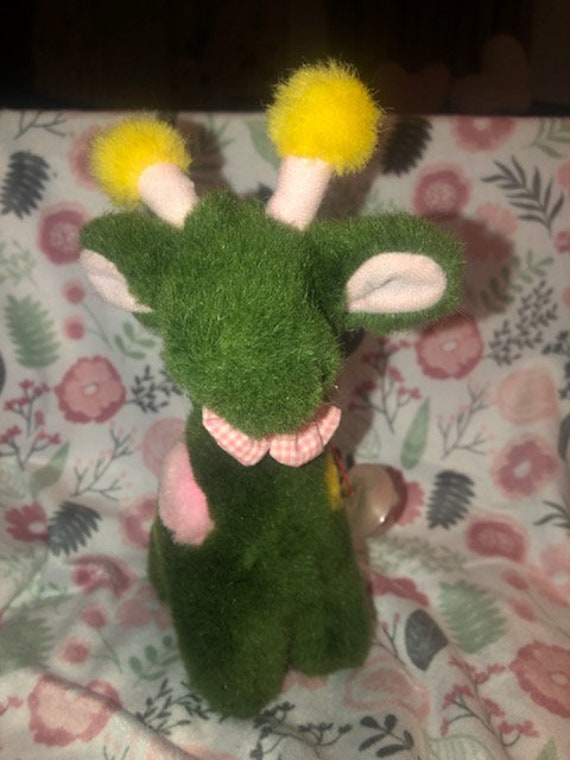 Green giraffe stuffed animal store