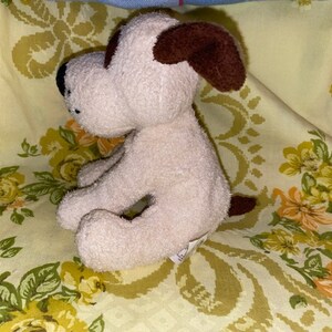 Vintage Russ Dog Plush Snaps Cream Color Red Tongue Chamois ECU Brown ...
