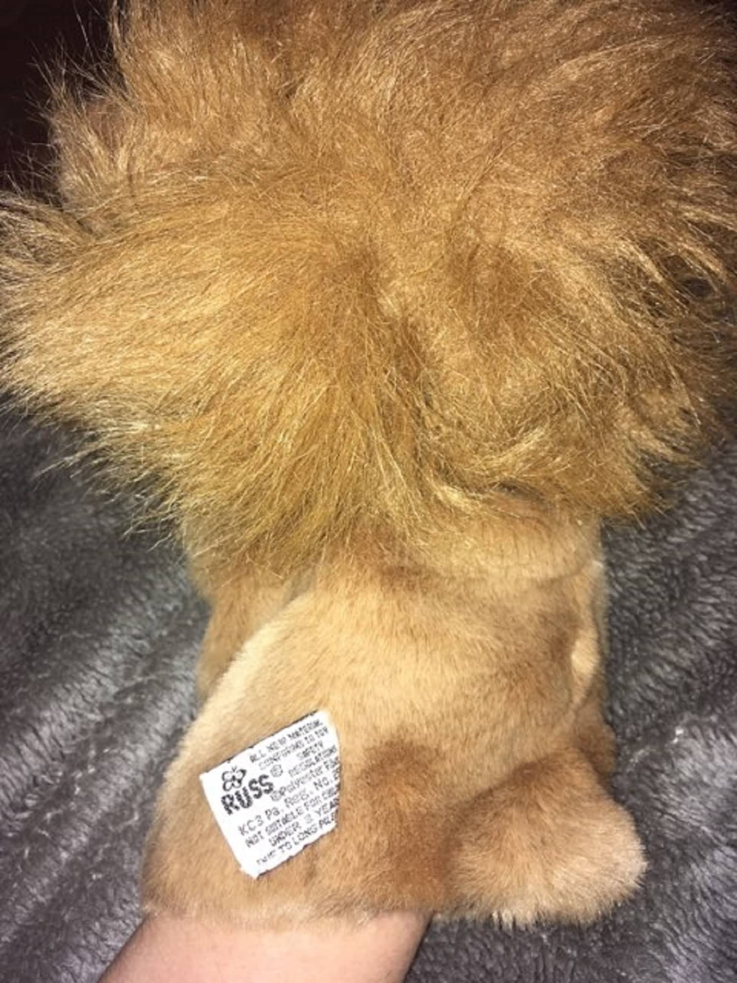 Vintage Russ Lion puppet plush Roars Parade Blank Nose zipper | Etsy