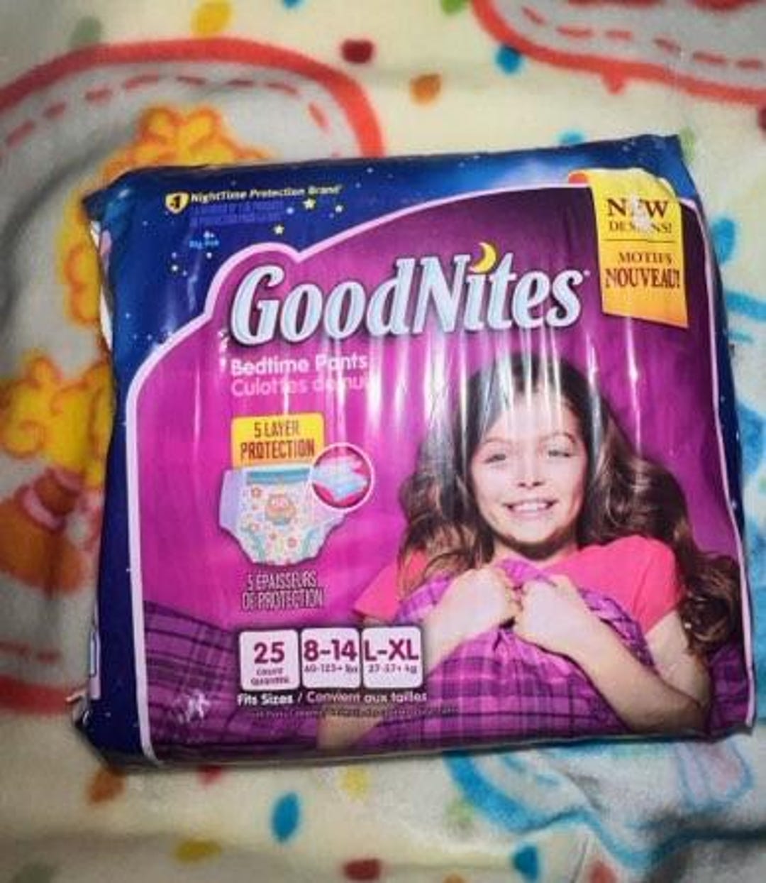 Goodnights Bedtime Pants Pullups Owls Butterflies L-XL 60-125lbs NIP ...