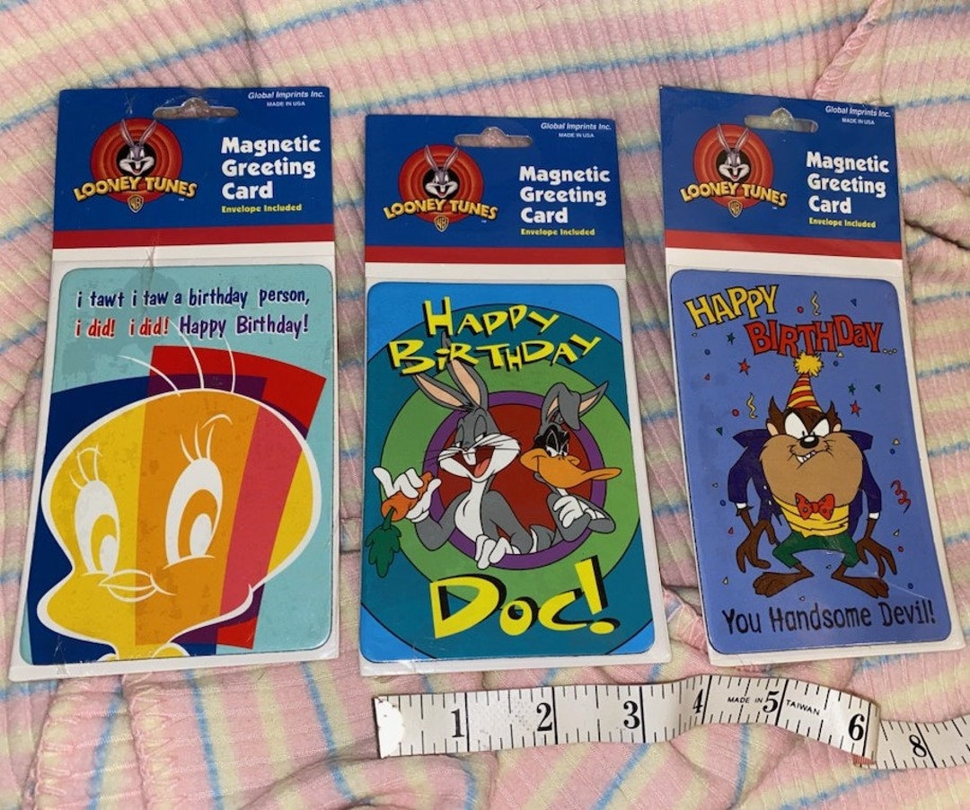 Vintage Looney Tunes Taz Bugs Bunny Tweety Bird Garfield Dilbert Smiley ...