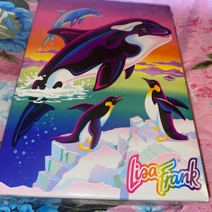 Vintage Lisa Frank Whale Stationary Set Max NIB Stickers 4 Sheets ...