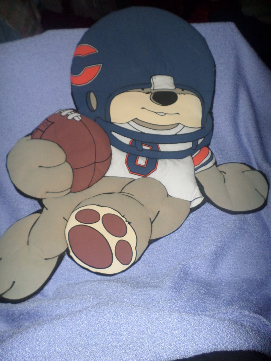 Vintage NFL Huddles Doll Wall Hanging Chicago Bears Quilted | Etsy