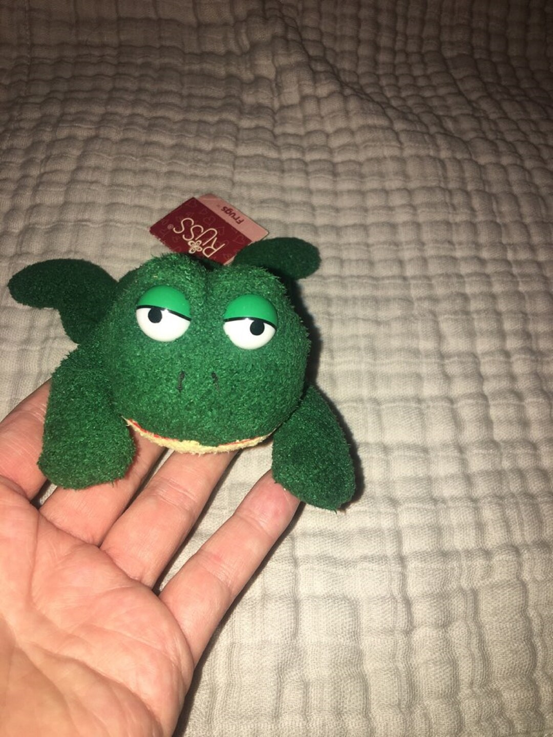 Vintage Russ Frog Plush Small Face Frugs NWWT 7" Big Eyes Green - Etsy