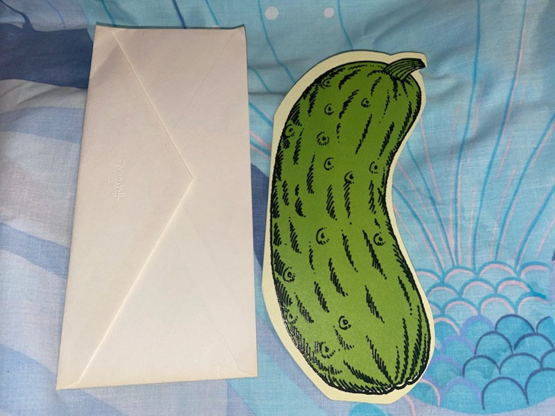 Vintage Hallmark Pickle Greeting Card Silly Funny Some Texture Have A ...