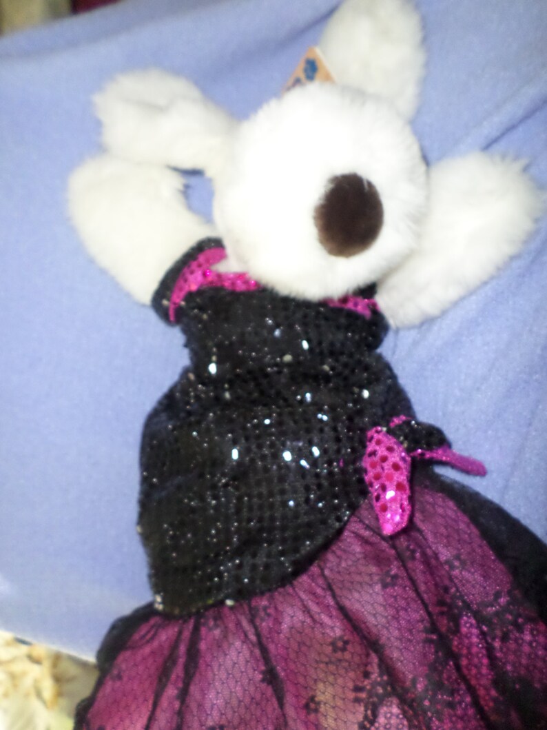 Vintage Le Mutt Dog Plush Girl Fifi Le Femme White Dog Purple | Etsy