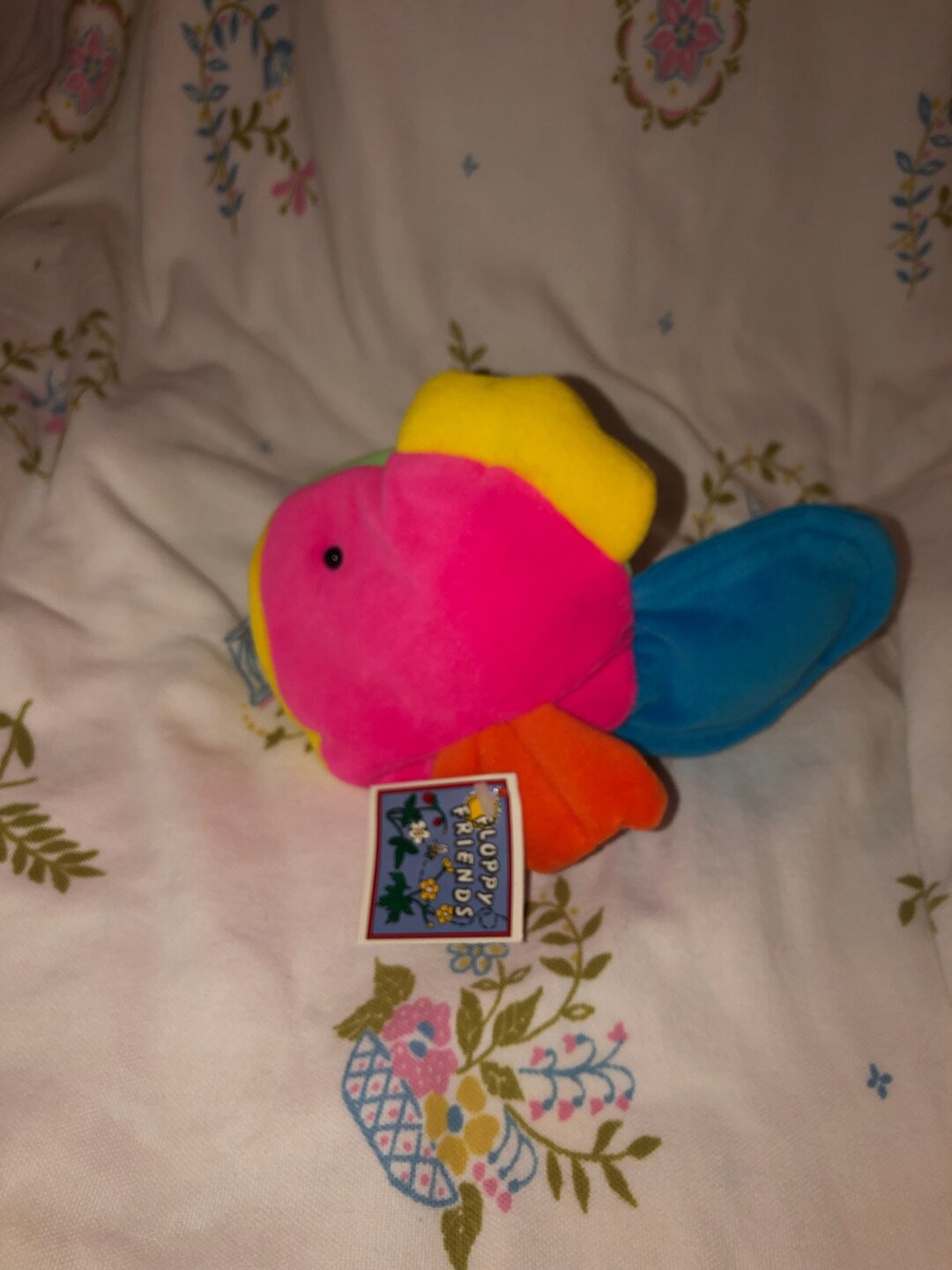 Vintage Floppy Friends Fish Plush Named Philly Bean Bag GMA 8" NWTS ...