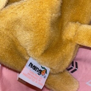Vintage Mango Dog Plush Purse Mango Teddy Bear Co. ECU Golden Puppy ...