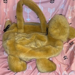 Vintage Mango Dog Plush Purse Mango Teddy Bear Co. ECU Golden Puppy ...