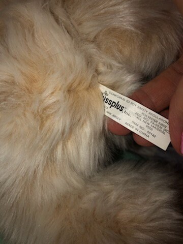 Vintage Russ Dog Plush Curly Fluffy Version 14 Cream | Etsy