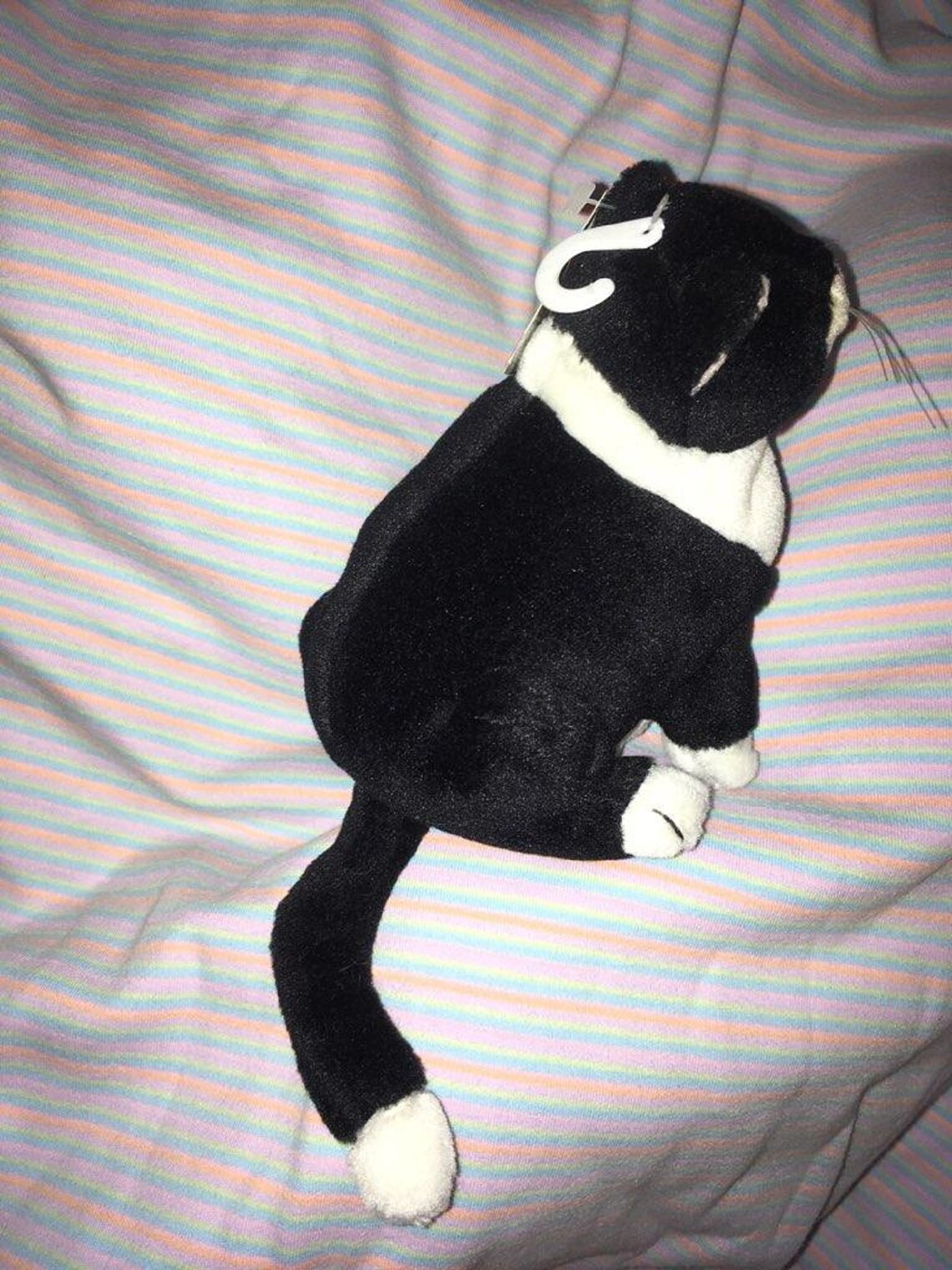 Vintage Dakin Cat Plush Pampered Pets Black White Small | Etsy