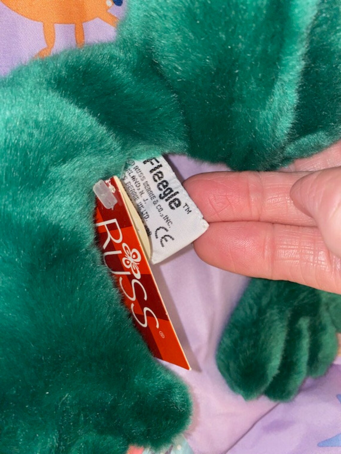 Vintage Russ Frog Plush Fleegle NWWTS 12 Green Cream - Etsy