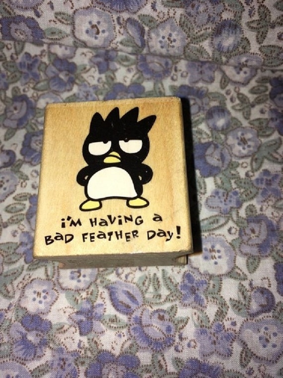 Vintage Badtz Maru Rubber Stamp 1997 I'M Having a Bad | Etsy