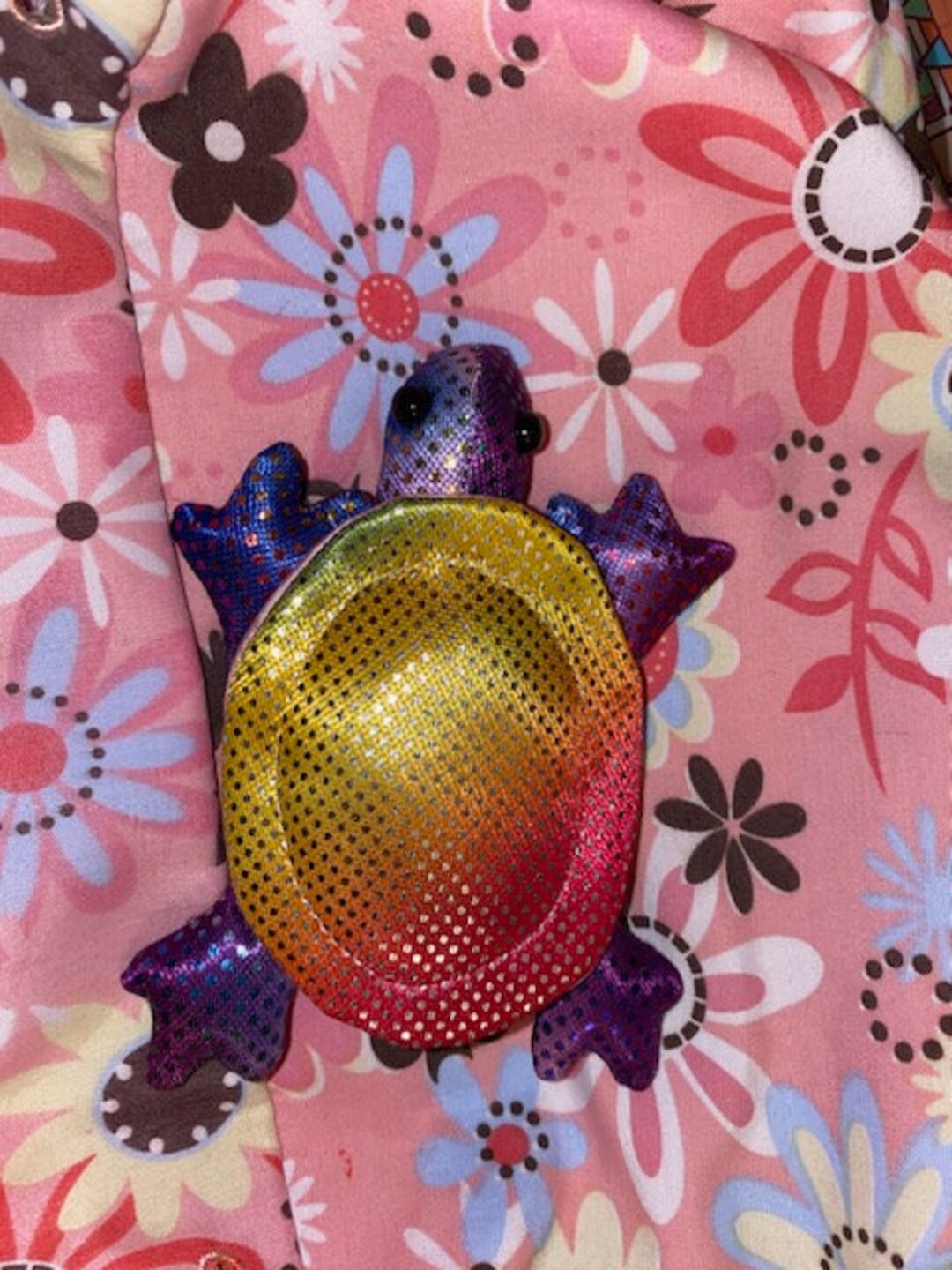 Vintage Rainbow Creatures Turtle Sand Plush Ombre Shell Top of Body ...