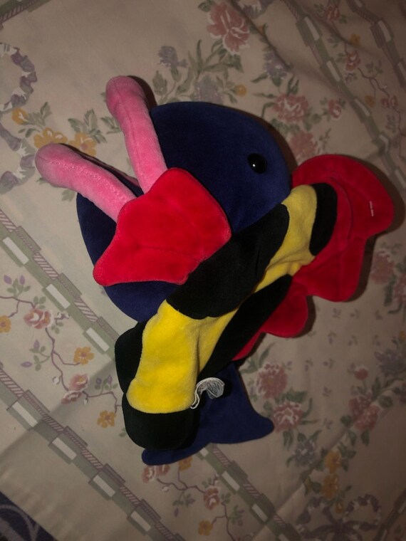 Puppets Vintage Manhattan Toy Bird Puppet Velour Hand Crow Blackbird ...