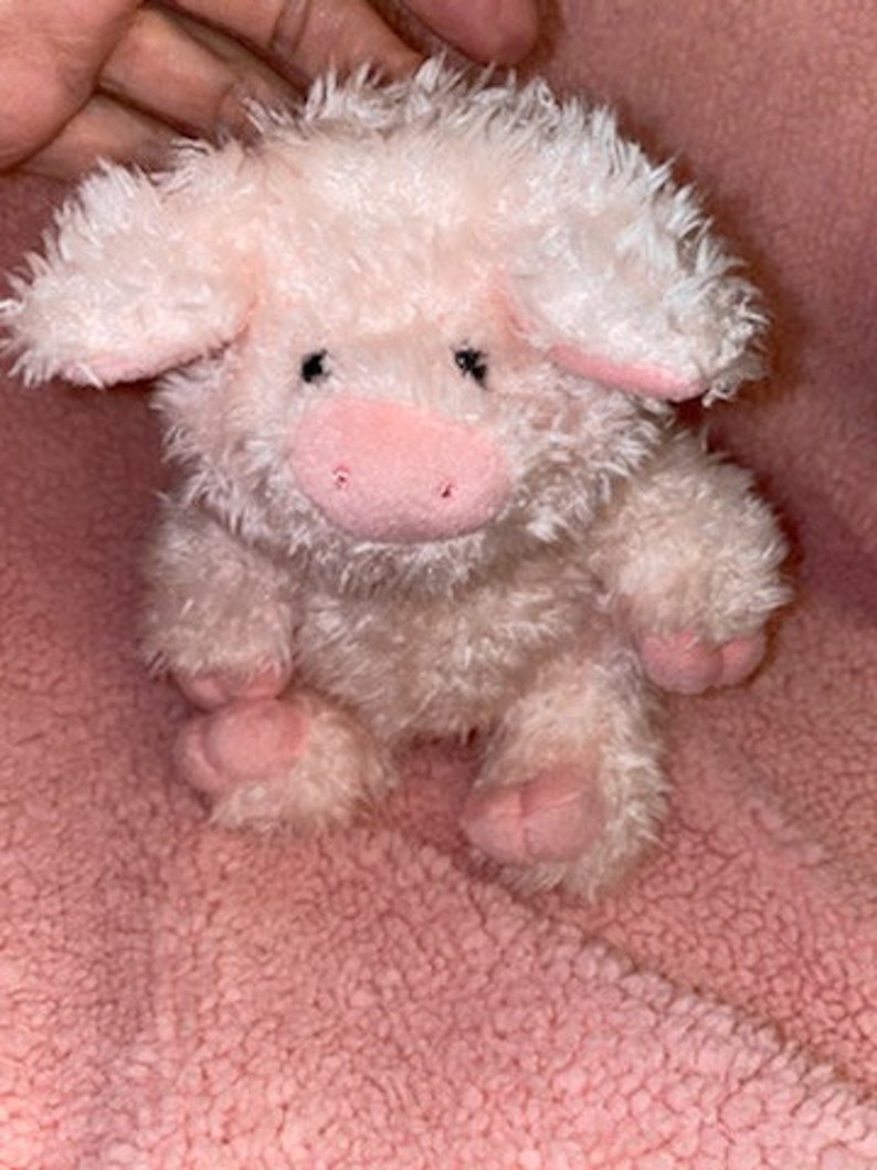 Vintage Best Friends Pig Plush Gund Pink Shaggy Fuzzy - Etsy