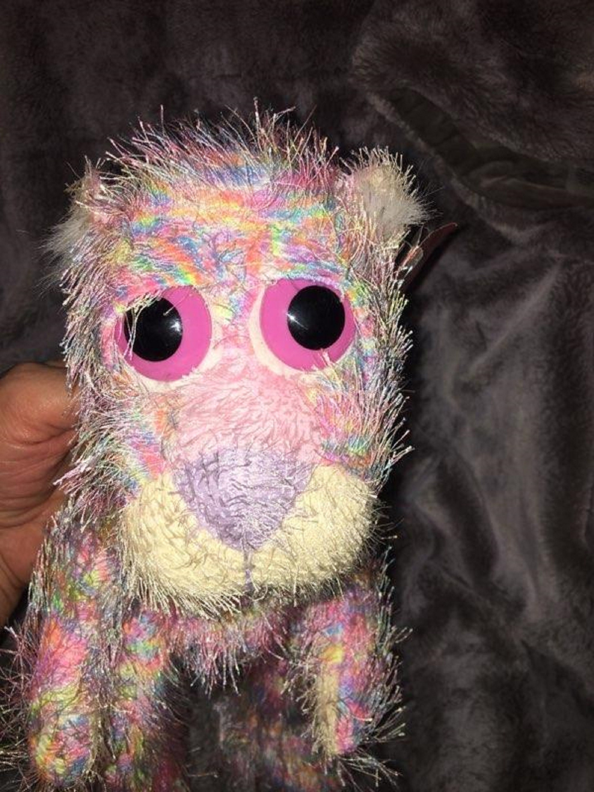 Vintage Russ Cat Plush Pitt Panther Lion Stringy Fur Pink | Etsy