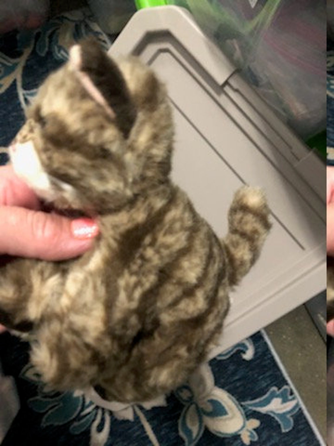 Vintage Russ Cat Plush Whiskers Brown Leopard Freckles Tabby | Etsy