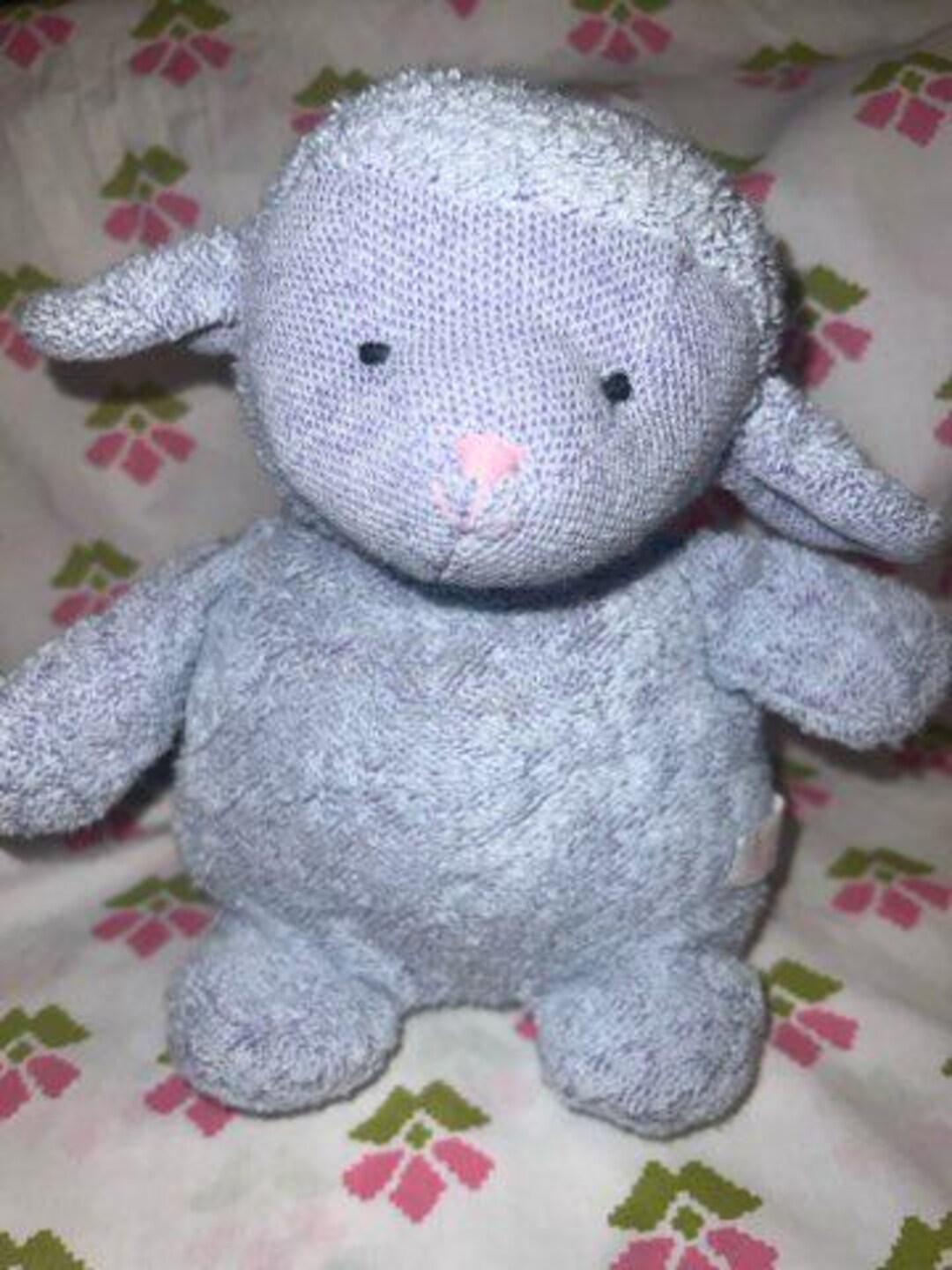 Vintage Russ Lamb Plush Laps Light Purple White Blend Terrycloth 8 ...