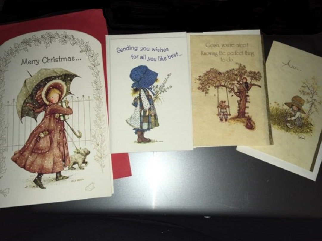 Vintage Holly Hobbie American Greetings Card Lot Birthday Christmas Get ...