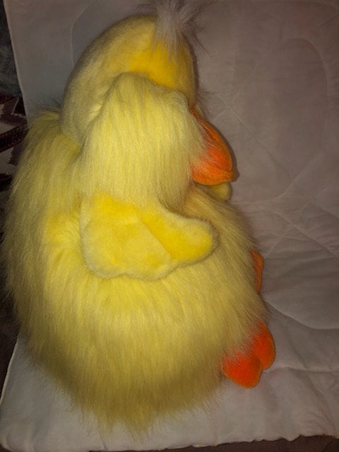 Vintage Dandee Duck Plush Fluffy Poofy Big Wings Silly Frou | Etsy