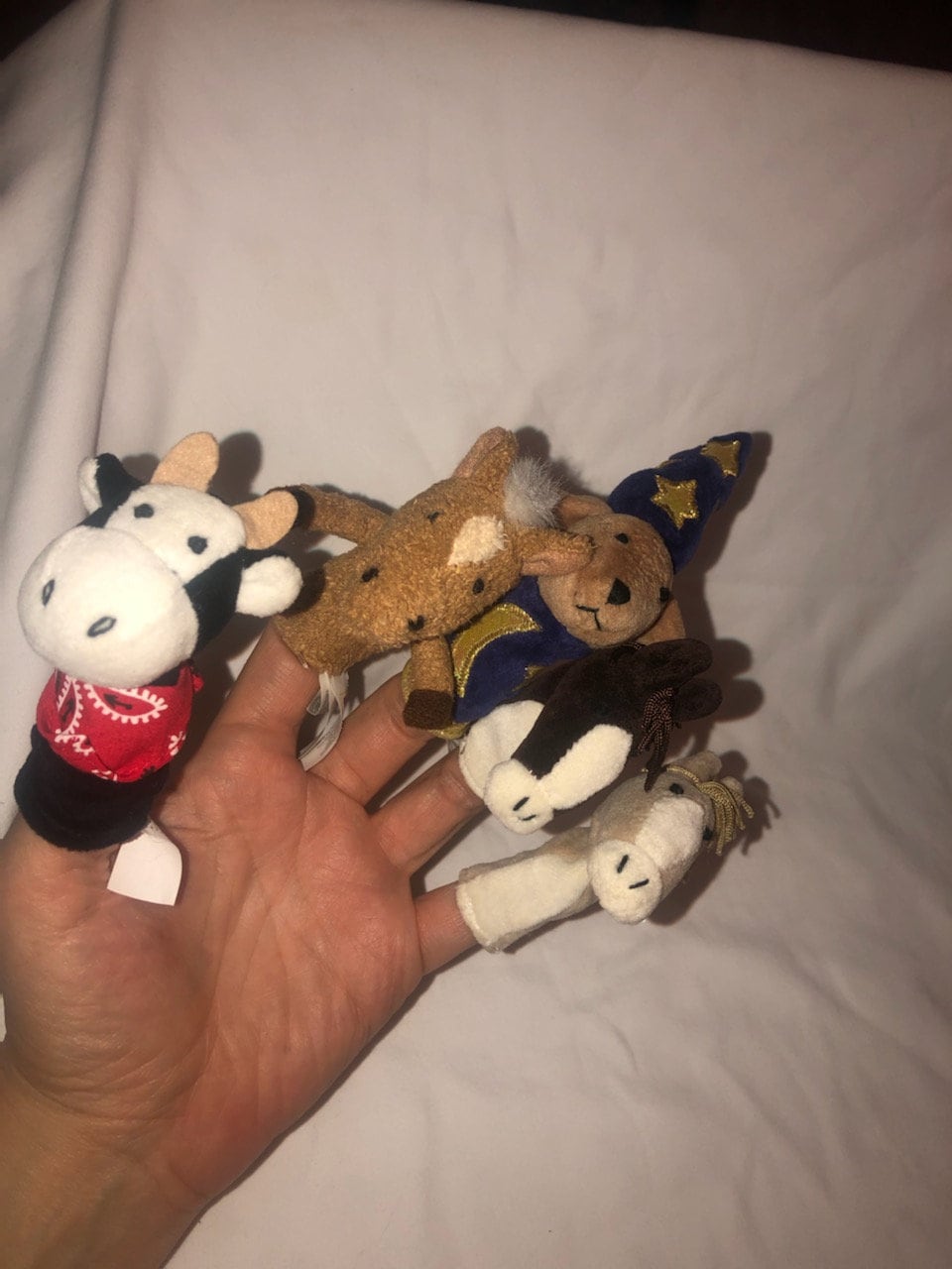 Vintage Manhattan Toy Finger Puppet Lot Plush Horse Wizard Cow - Etsy