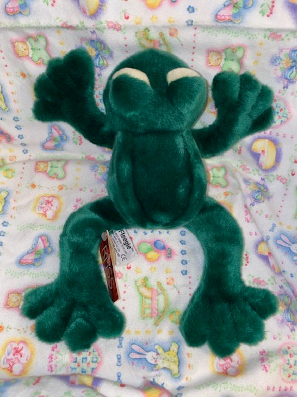 Vintage Russ Frog Plush Fleegle NWWTS 12 Green Cream - Etsy