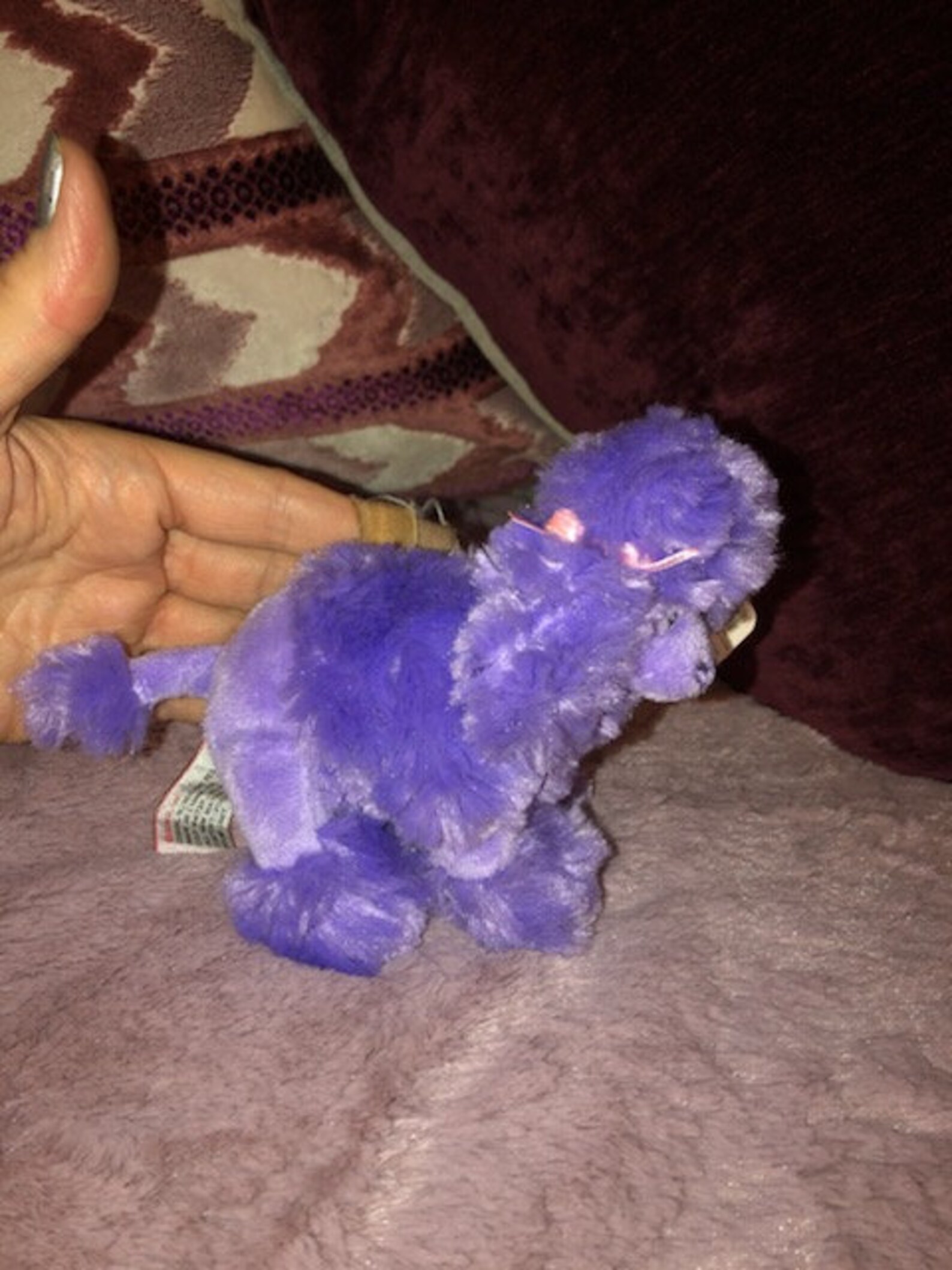 Vintage Gund Dog Plush Poodle Purple Perlina Mini 6 No - Etsy