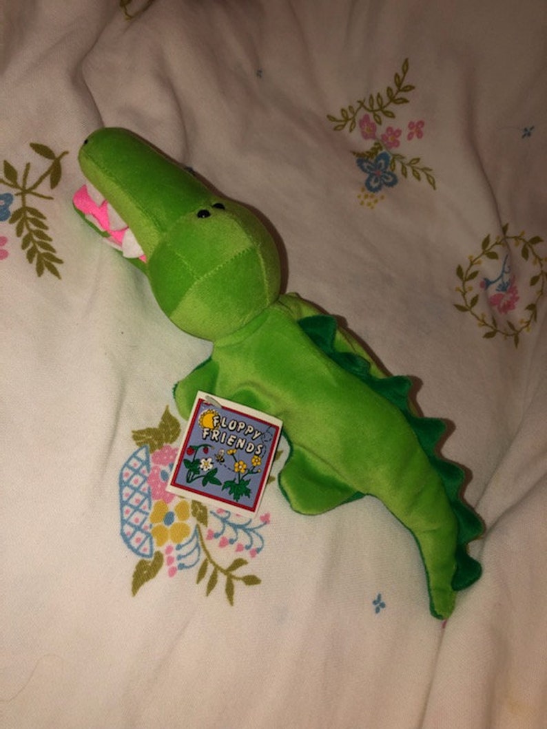 Vintage Floppy Friends Crocodile Plush Cliff Bean Bag Floppy - Etsy