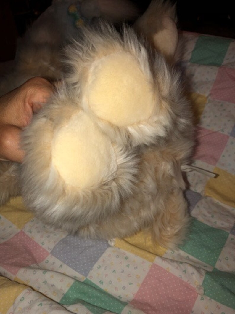 Vintage Russ Dog Plush Curly Fluffy Version 14 Cream | Etsy