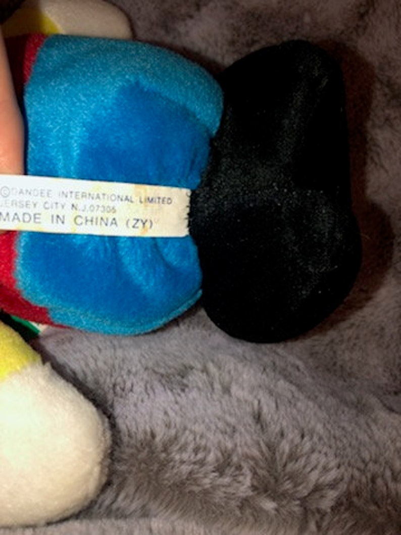 Vintage Dandee Clown Plush Red Nose Hair Cheeks Chuckles Blue | Etsy