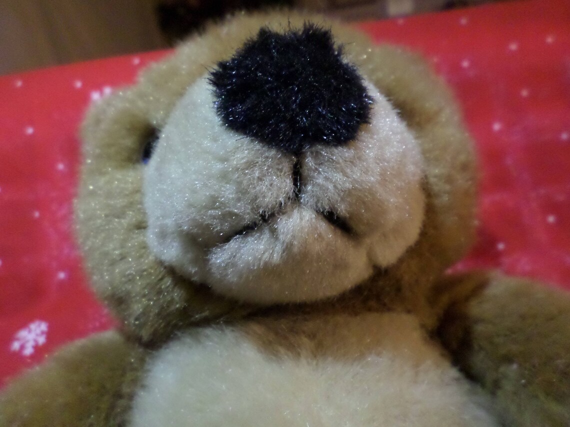 Vintage Cuddle Wit Bear Plush Black Nose 10 Cream Teddy - Etsy