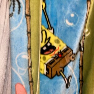 Vintage Spongebob Baby Blanket Squarepants Patrick Blowing Bubbles ...