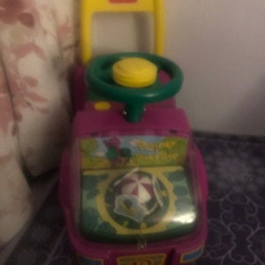 Vintage Playskool Barney the Dinosaur Ride on Toy Baby Bop Plays Yankee ...