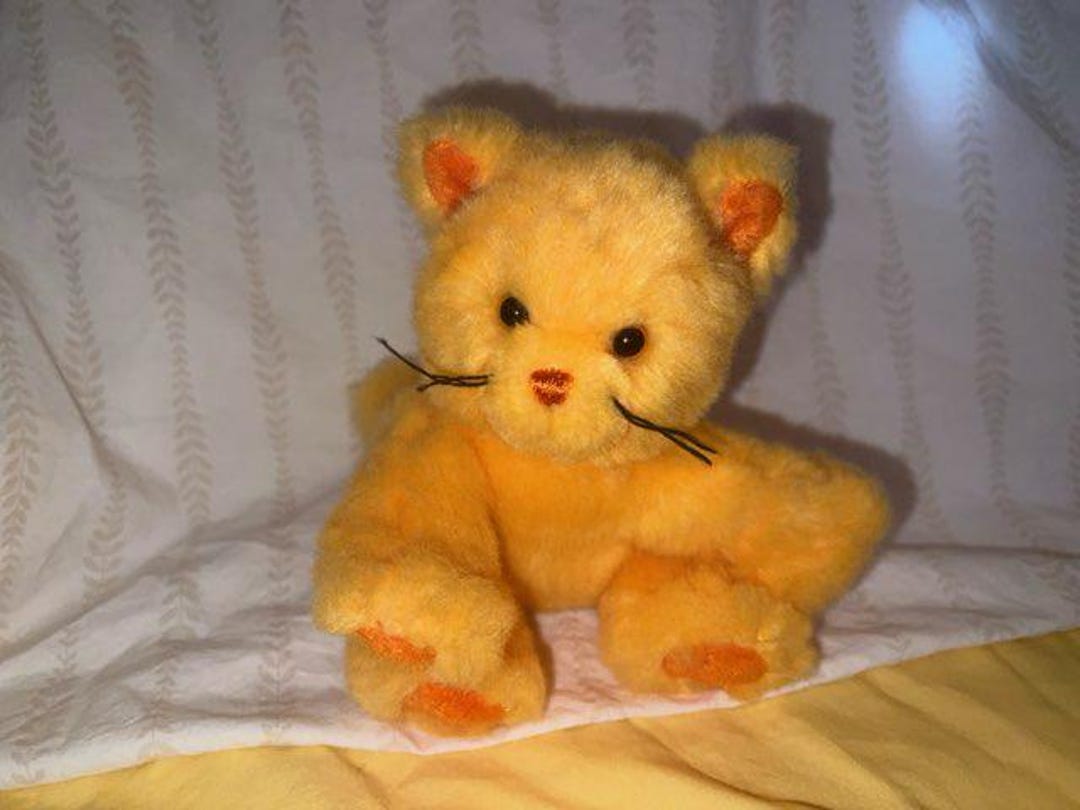 Build A Bear Cat Plush Smallfry Kitty Orange Halloween 6.5" Small Mini ...