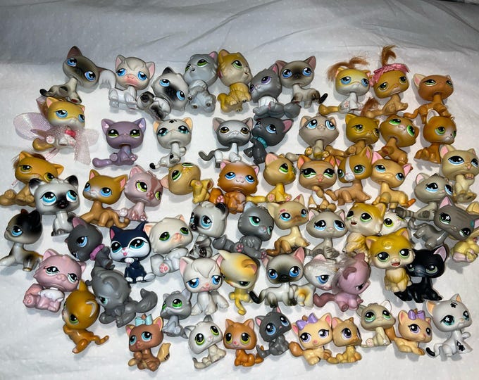 Littlest Pet Shop Lot Dogs Cats Pigs Horses Bears Bugs Turtles Lizards ...