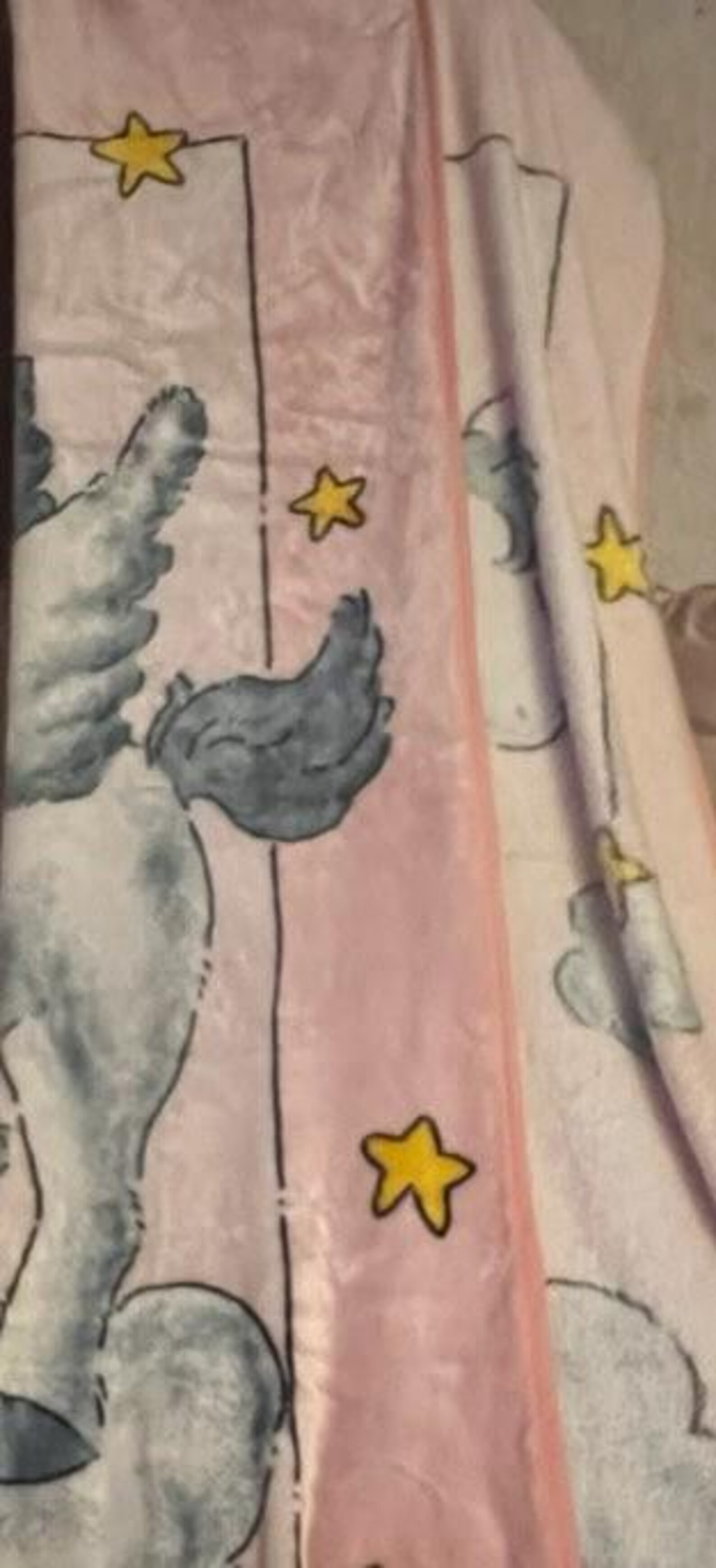 Vintage Pegasus Blanket Bigger Baby Winged Horse Pink 56" X 92" ECU ...