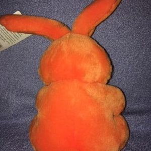 Vintage First & Main Bunny Easter Plush Rainbow Rabbits Orange 6" NWWT ...