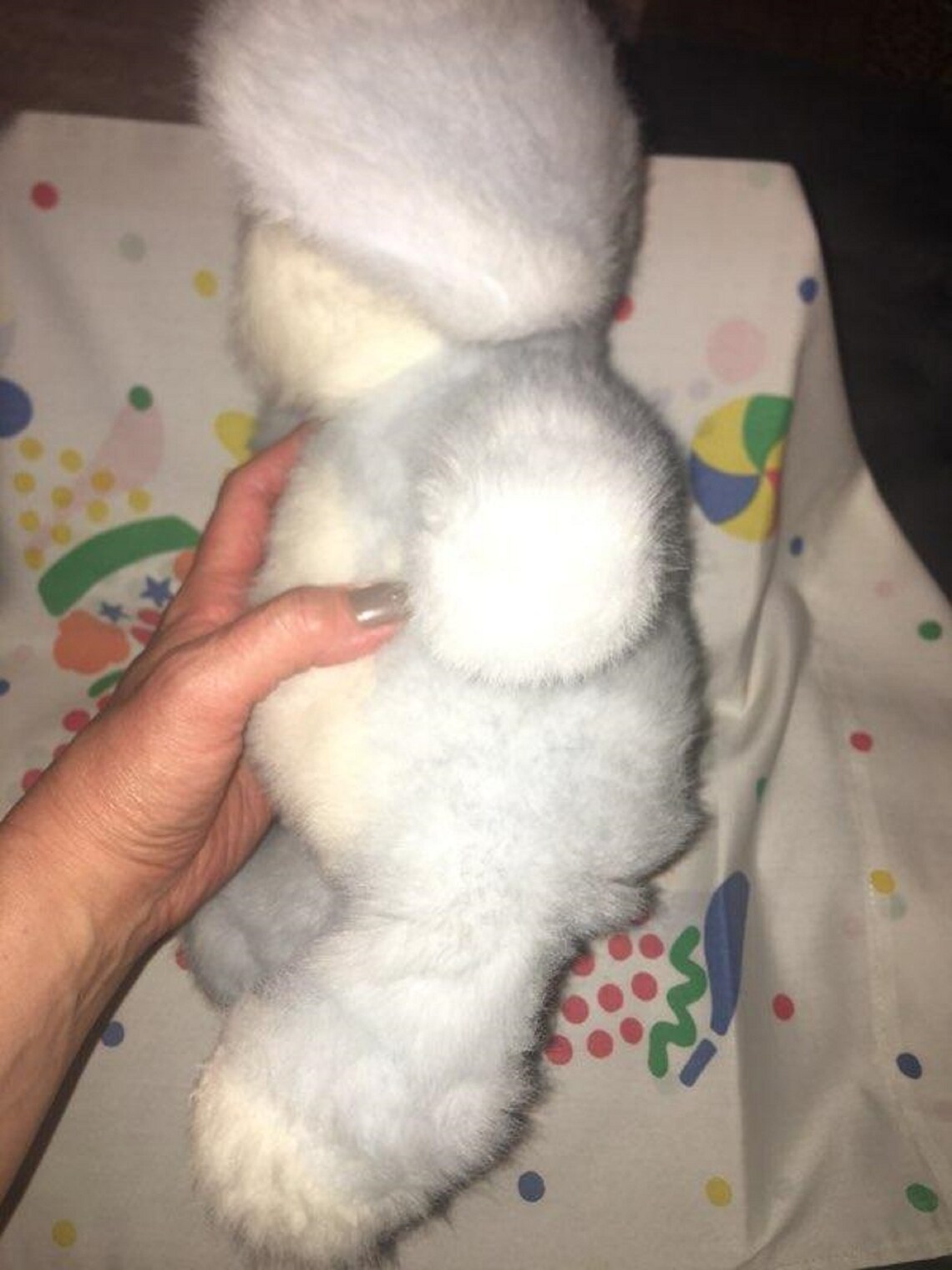 Vintage Jouets Boulgom Dog Plush Blue White France 14 - Etsy