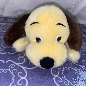 Vintage Dakin Drooper Dog Plush Creamy Paste Yellow Polyester Stuffing ...