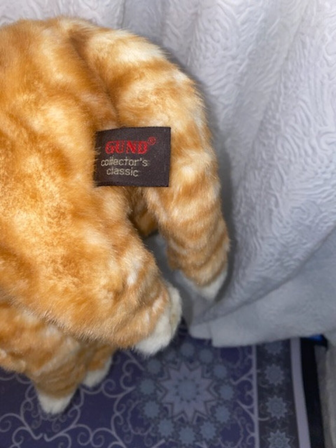 Vintage Gund Cat Plush Collectors Classic Orange White Tabby 1985 15 ...