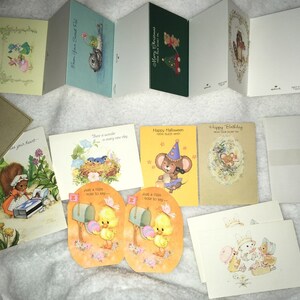 Vintage Hallmark Mouse Card Charmers Lot Duck Pal Squirrel Baby ...