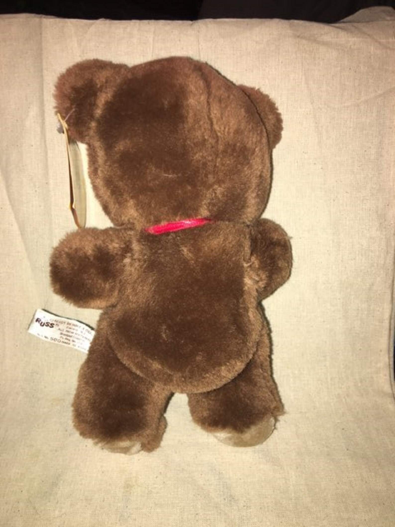 Vintage Russ Bear Plush Teddy 8.5 Version NWTS Brown Red - Etsy
