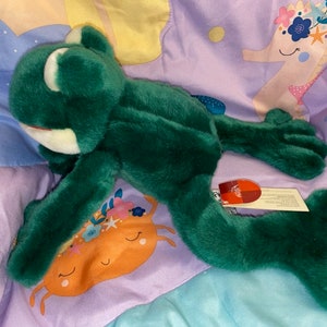 Vintage Russ Frog Plush Fleegle NWWTS 12" Green Cream Soft - Etsy