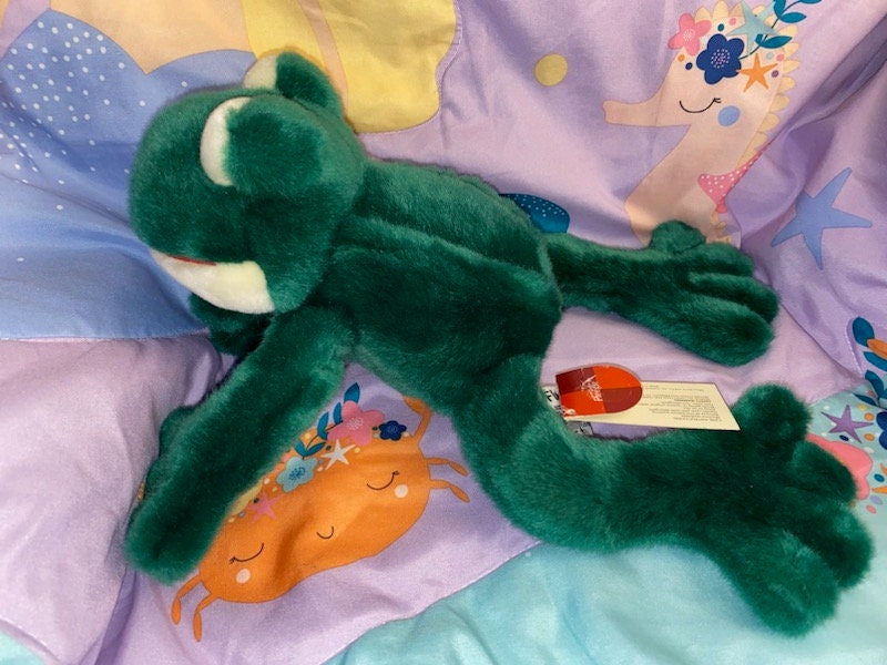 Vintage Russ Frog Plush Fleegle NWWTS 12 Green Cream - Etsy